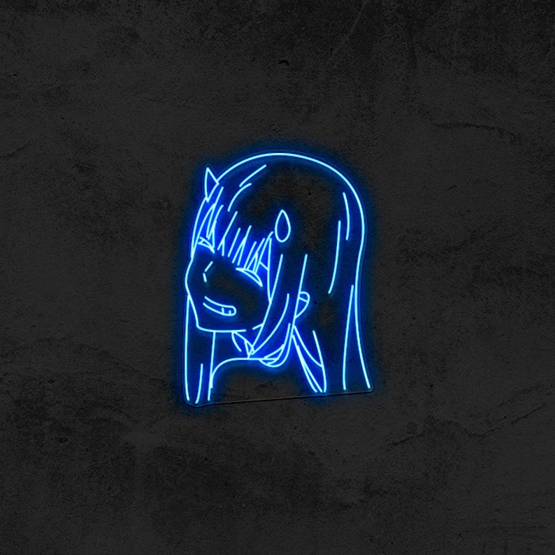 Zero Two Neon Sign Anime Neon Sign Led Neon Lights Decor - Etsy