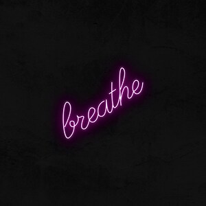 Bohemian Breathe Word Neon Sign - Etsy