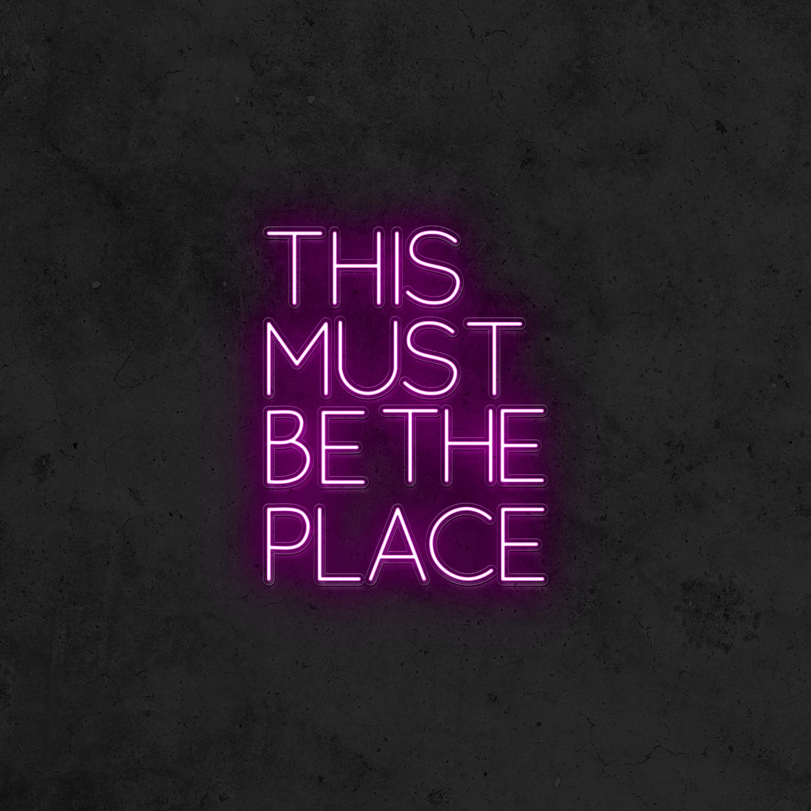 This Must Be The Place Quote Neon Sign | Etsy