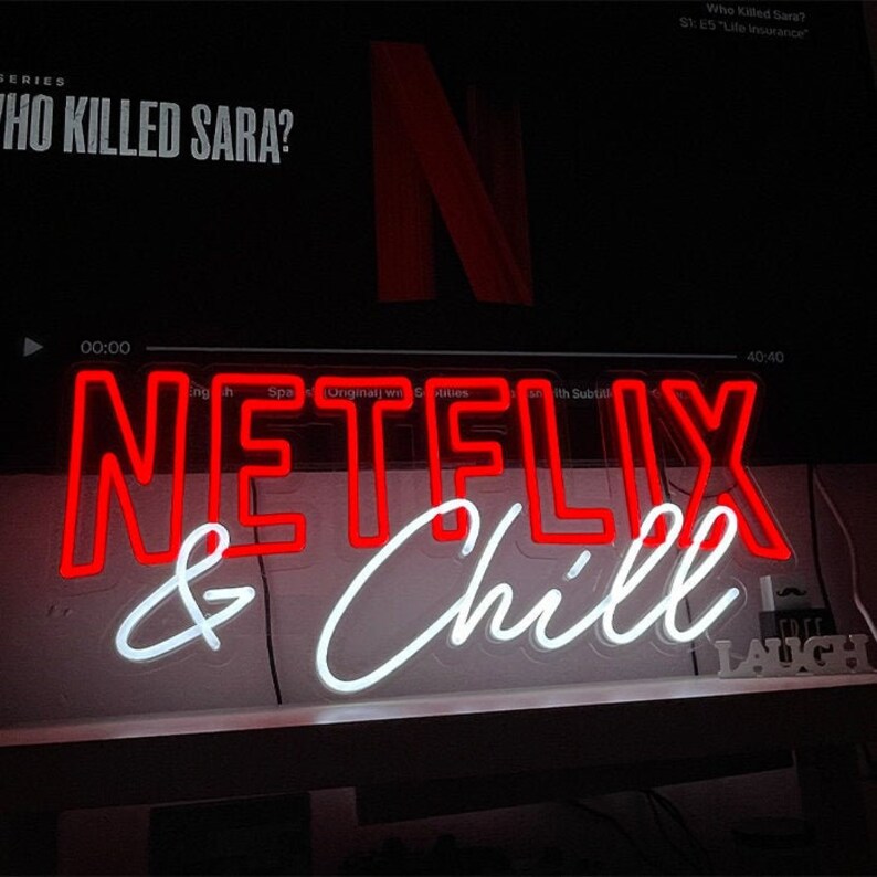 Netflix & Chill Neon Sign Custom Neon Sign Neon Sign LED | Etsy