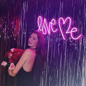 Love Me Neon Sign, Perfect Neon Sign for Girls Room Dacoretion and ...