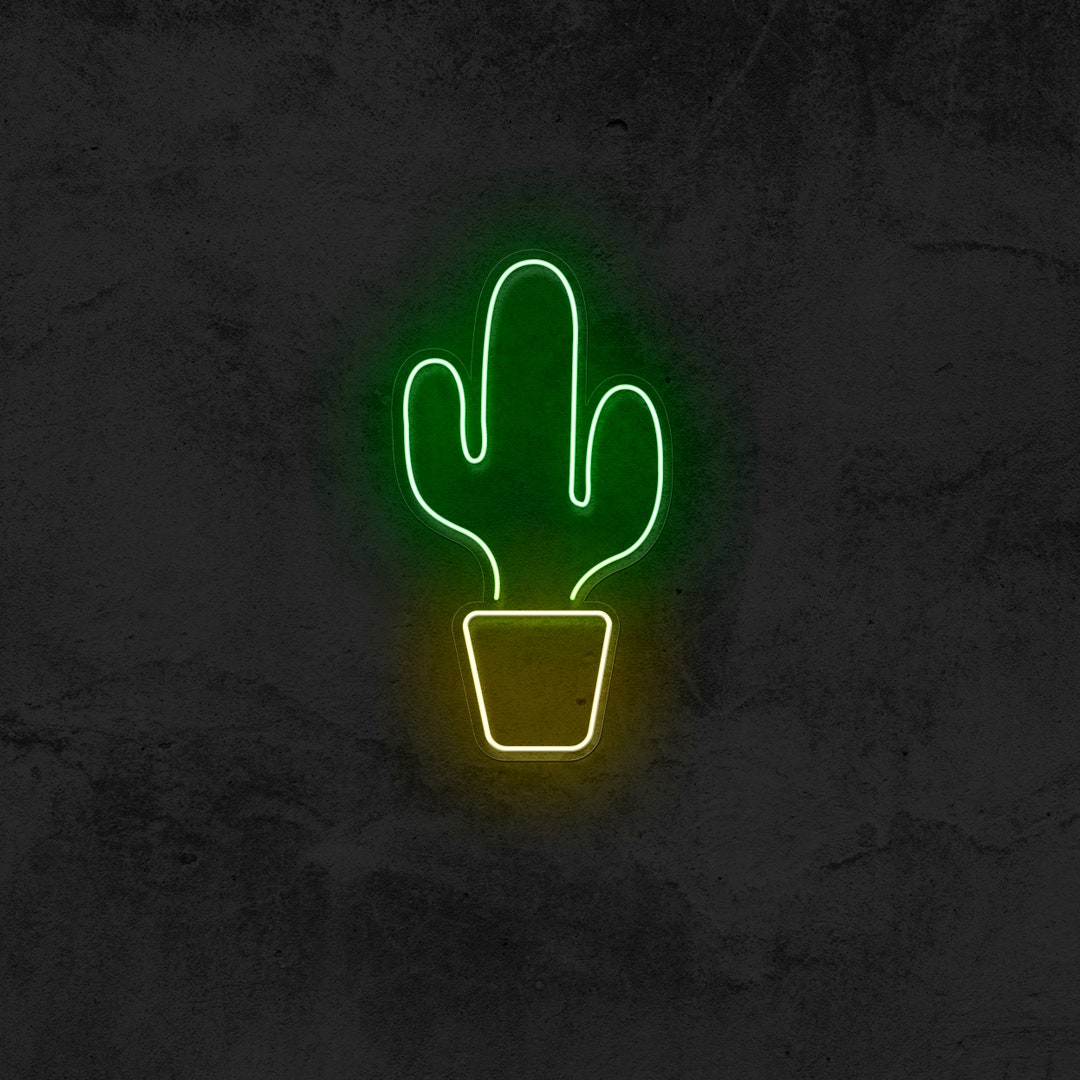 Cactus Led Neon Sign - Etsy