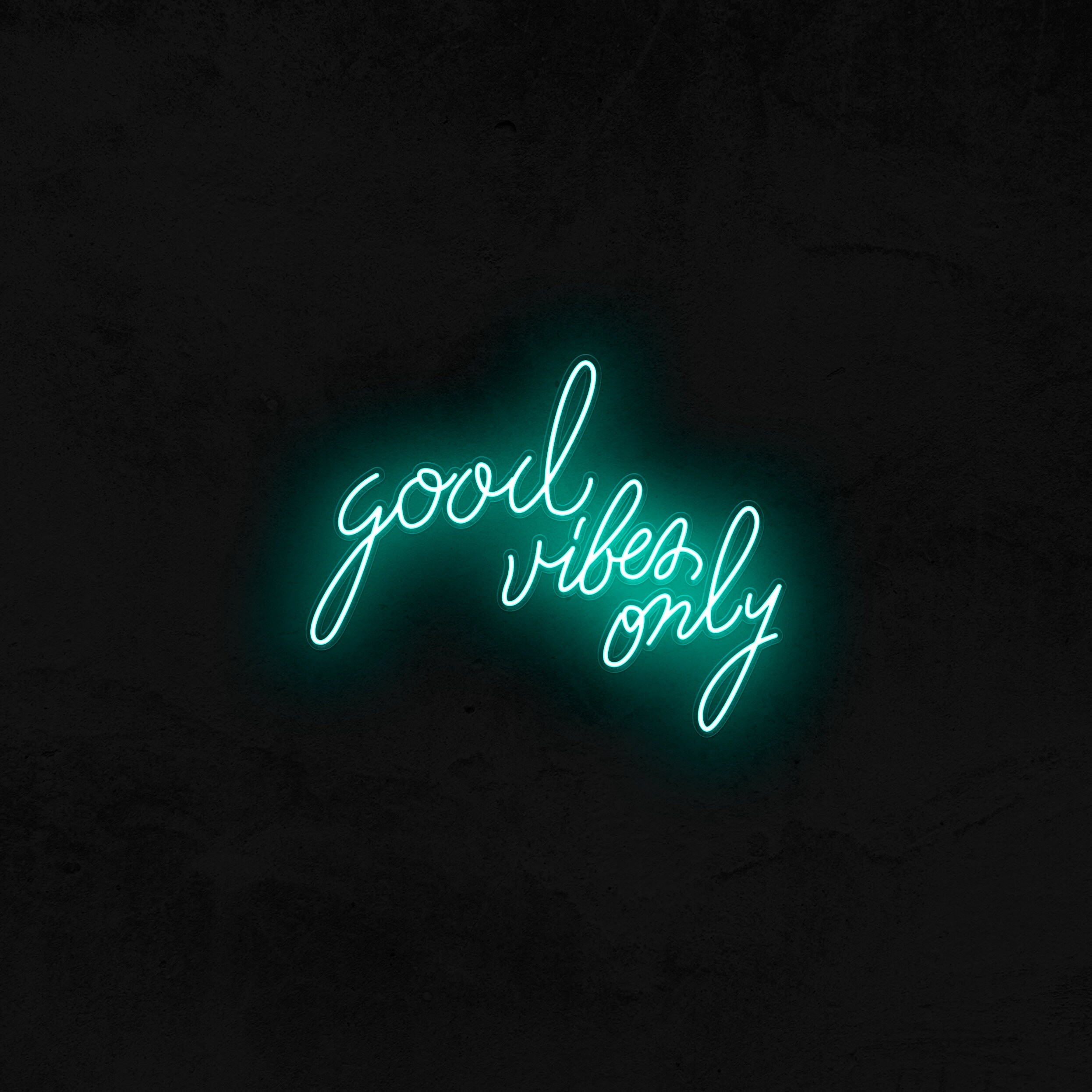 Good Vibes Only Neon Sign Art Custom Quote Wall Sign Trendy | Etsy