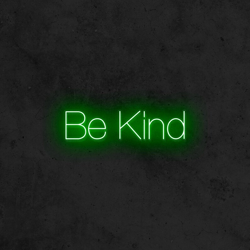 Be Kind Bedroom Neon Sign Quote Wall Sign Light up Sign | Etsy