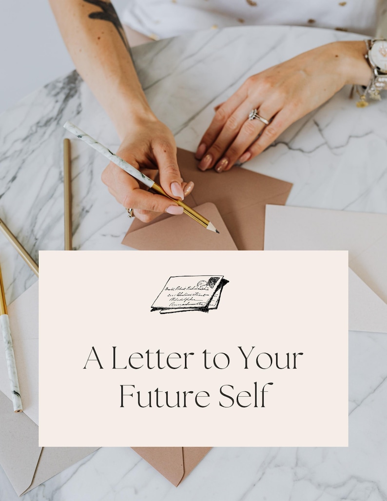 Letter to Your Future Self Step-by-step Digital Outline Self-reflection ...
