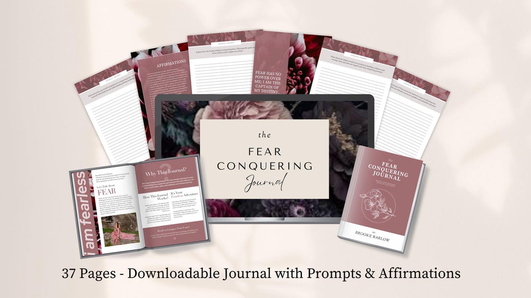 Fear-conquering Digital Journal | Transform Your Fear Into Strength ...