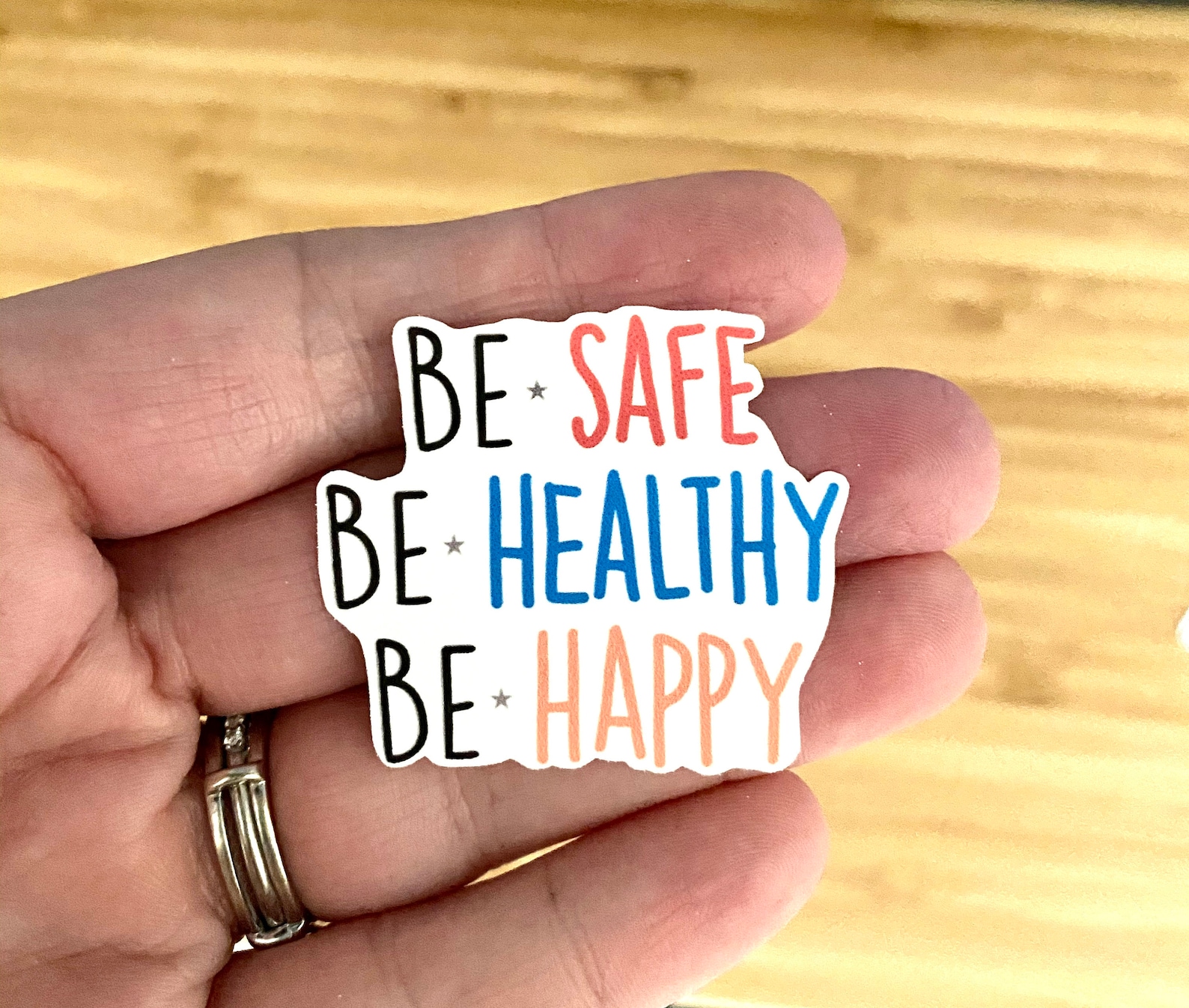 Be safe be happy be healthy Sticker or Magnet Waterproof | Etsy