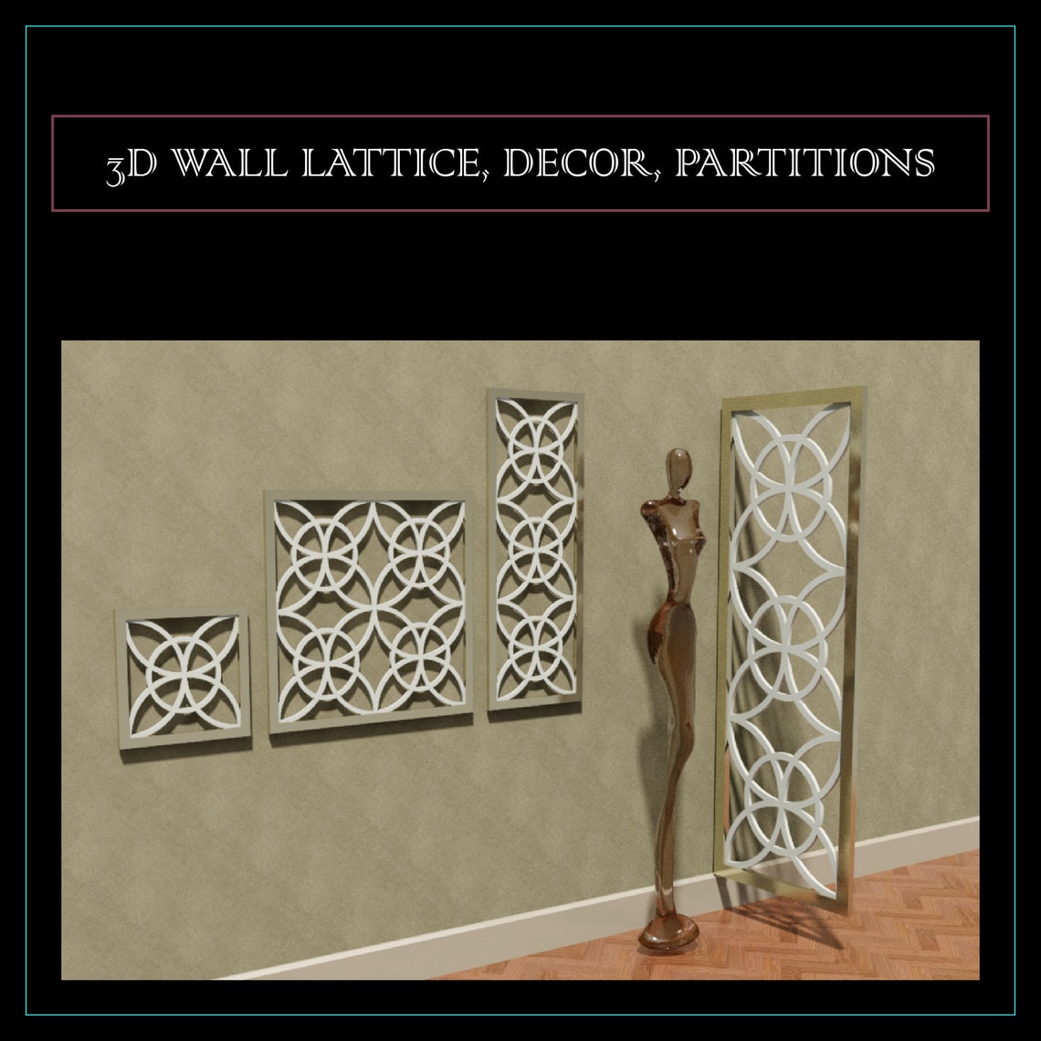3D Wall Panels & Decor Collection/cnc Laser/router/mill/dxf Svg PDF ...