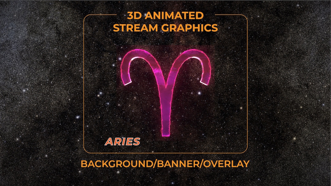 Aries Animated Stream Graphics/elements.3d Astrology/horoscope/zodiac ...