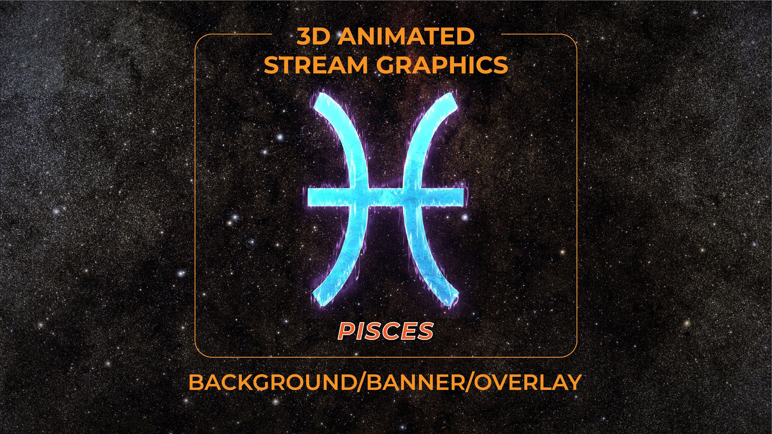 Pisces Animated Stream Graphics/elements.3d Astrology/horoscope/zodiac ...