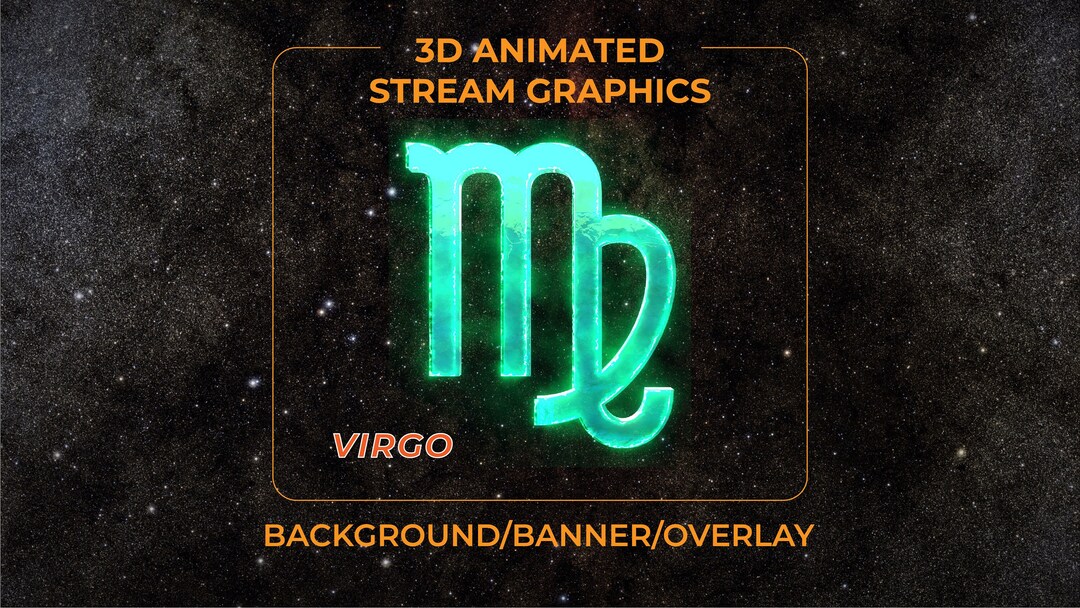 Virgo Animated Stream Graphics/elements.3d Astrology/horoscope/zodiac ...