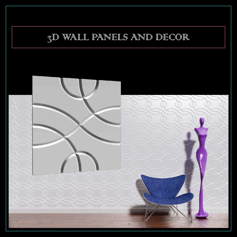 3D Wall Panels & Decor Collection/cnc Mill Router Engraving/dxf Svg PDF ...