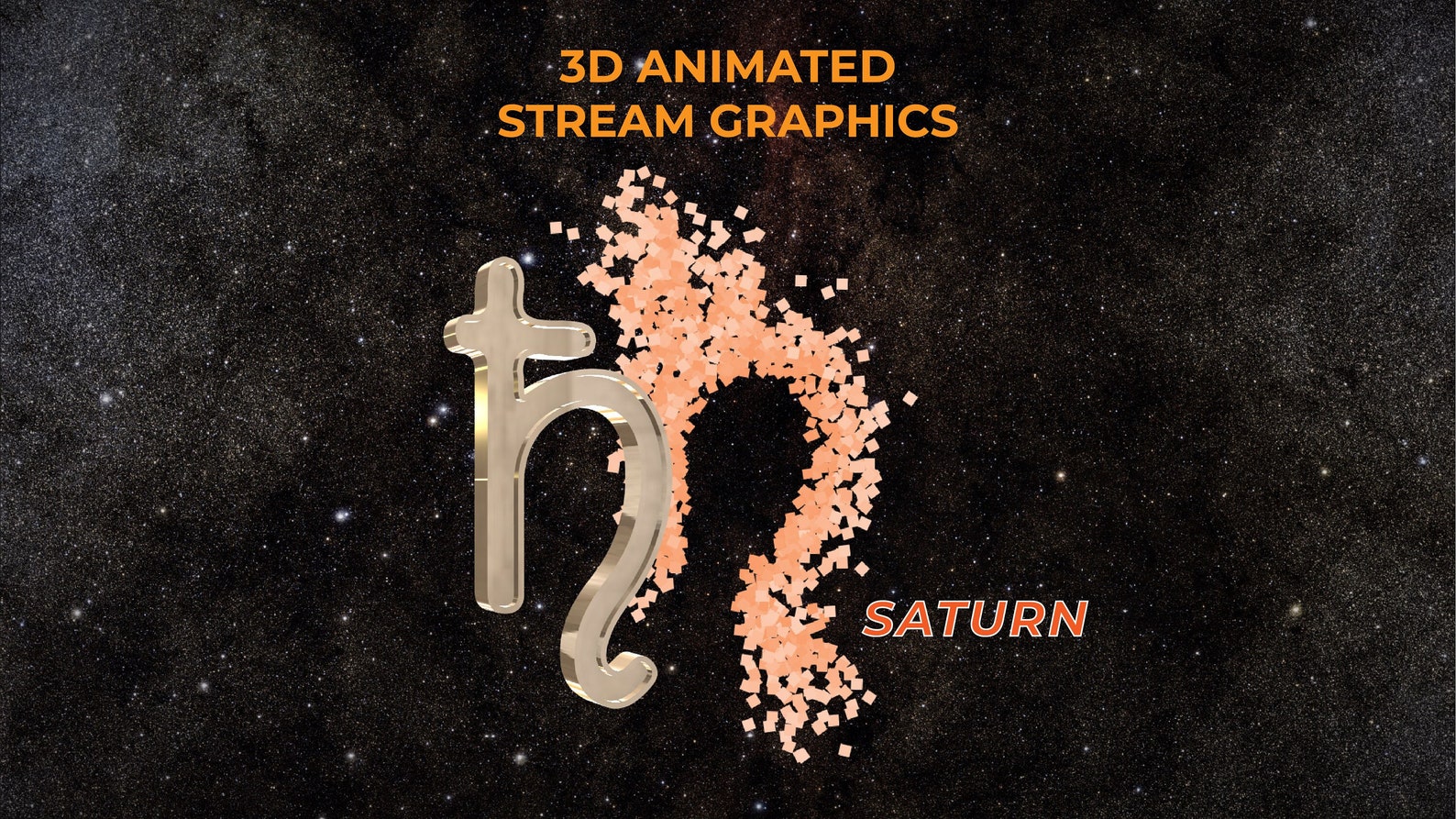 Saturn Animated Stream Graphics/elements.3d Solar System Planets Symbol ...
