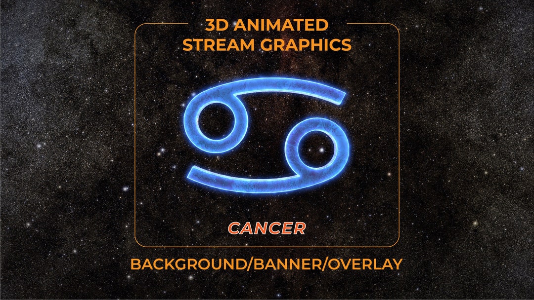 Cancer Animated Stream Graphic/element.3d Astrology/horoscope/zodiac ...