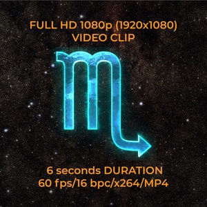 Scorpio Animated Stream Graphics/elements.3d Astrology/horoscope/zodiac ...