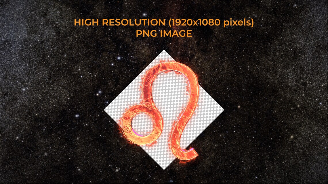 Leo/the Lion Animated Stream Graphics/elements.3d Astrology/horoscope ...