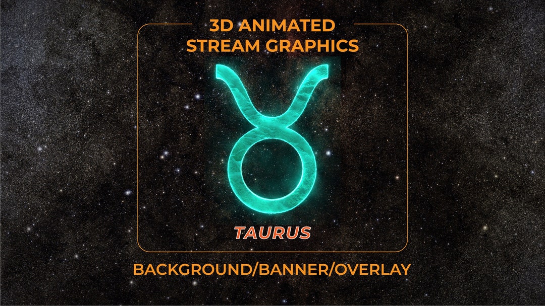 Taurus Animated Stream Graphics/elements.3d Astrology/horoscope/zodiac ...