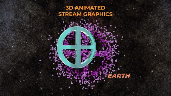 Earth Animated Stream Graphics/elements.3d Solar System | Etsy