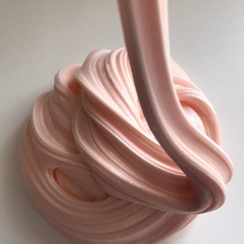 Thick peach glossy slime with free extra | Etsy