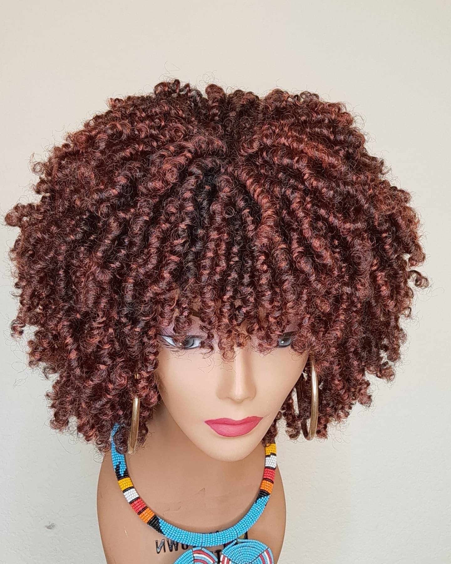 Spring Twist Wig With Bangs. Handmade Spring Twist Crochet | Etsy