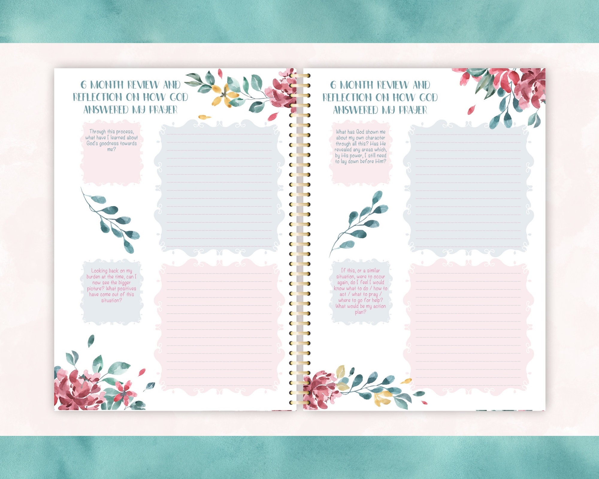 Printable Prayer Journal, Personal Prayer Planner, Bible Study ...