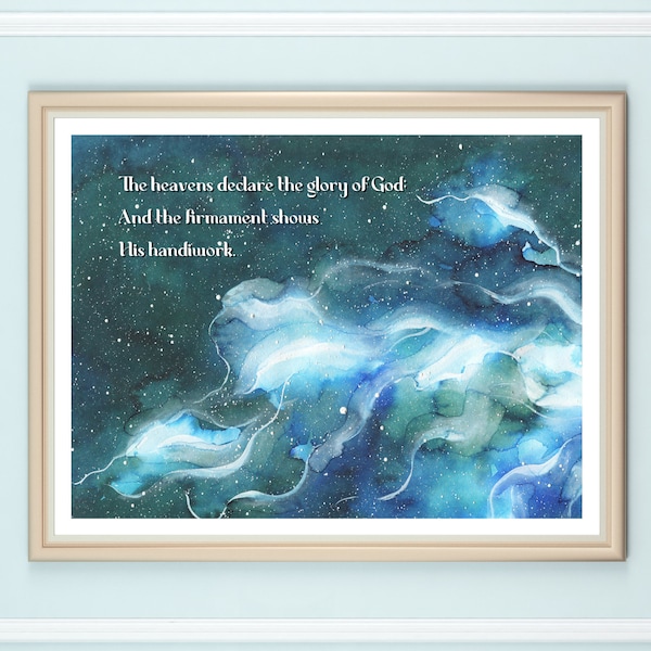 The Heavens Declare Art - Etsy