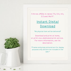 Who God Says I Am Bible Verse Affirmations Digital Wall Art, Positive ...