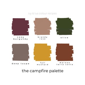 Polymer Clay PDF Color Recipes Campfire Palette / Colour Palettes ...