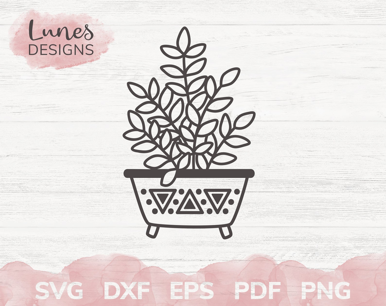 Flower pot svg plants svg files for cricut Gardening svg | Etsy