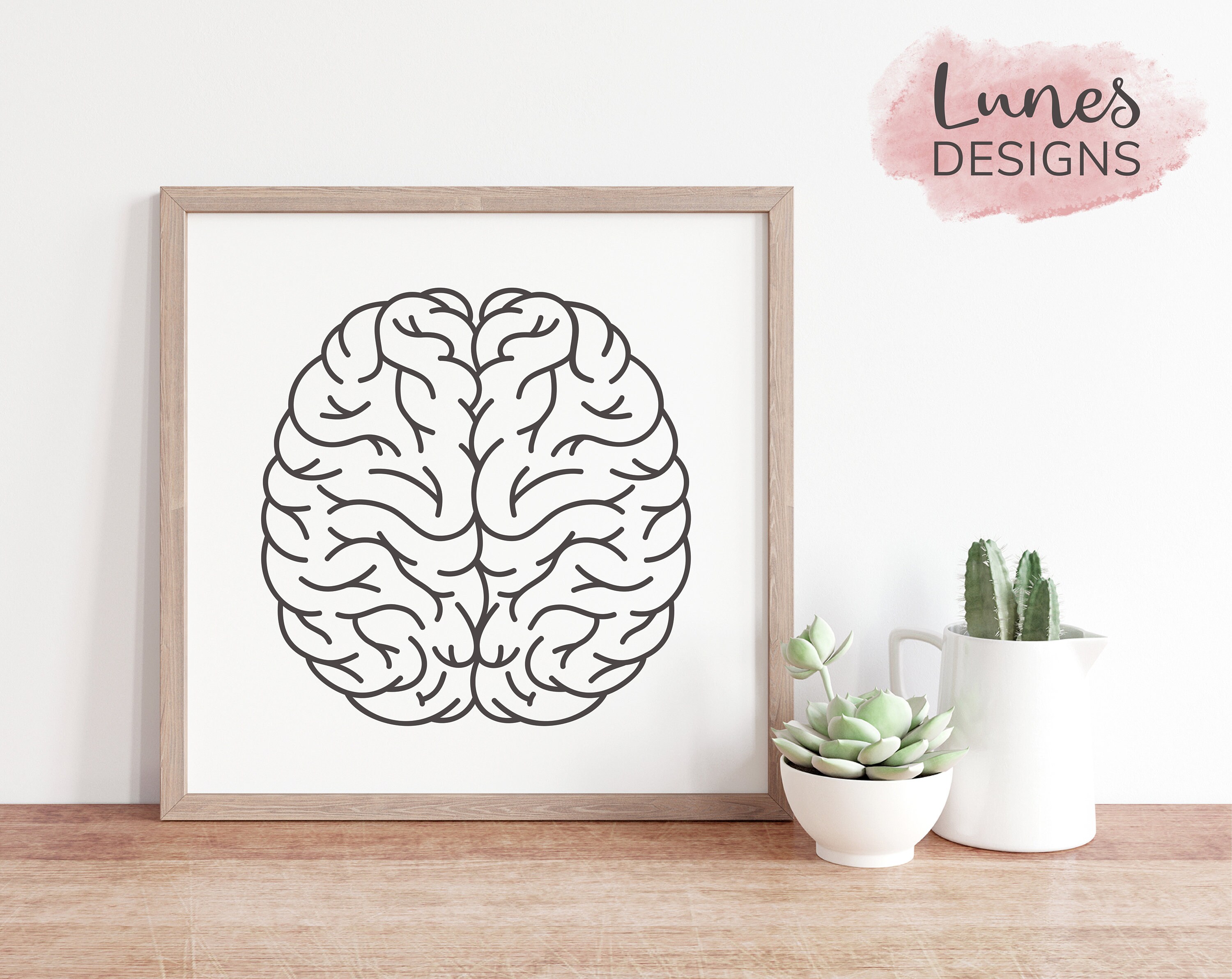 Brain svg files for cricut Mental health svg Mind svg Brain | Etsy