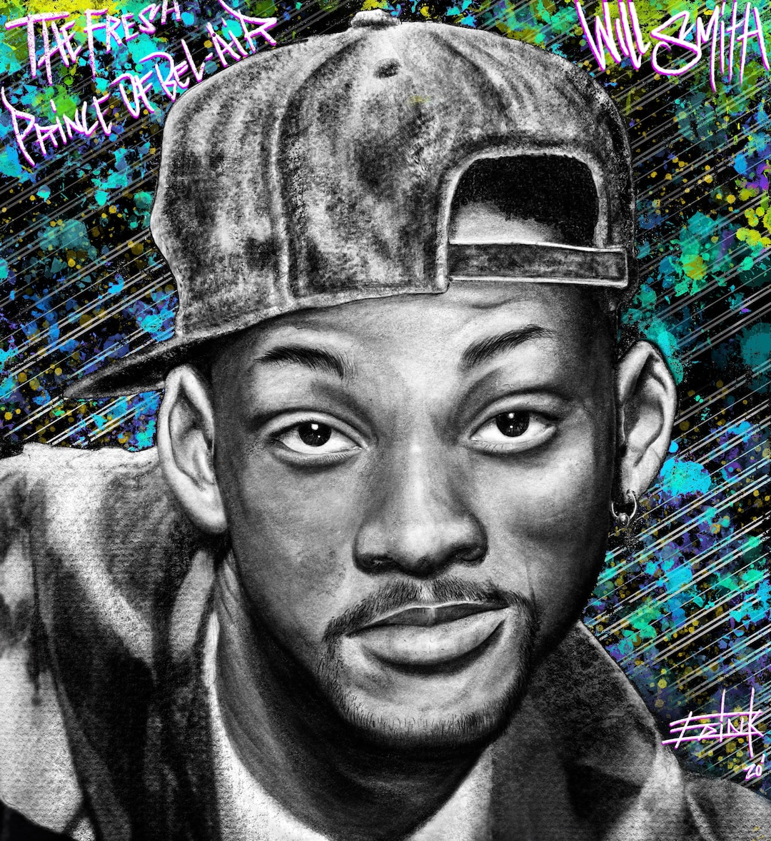 Digital Desing Art Will Smith - Etsy