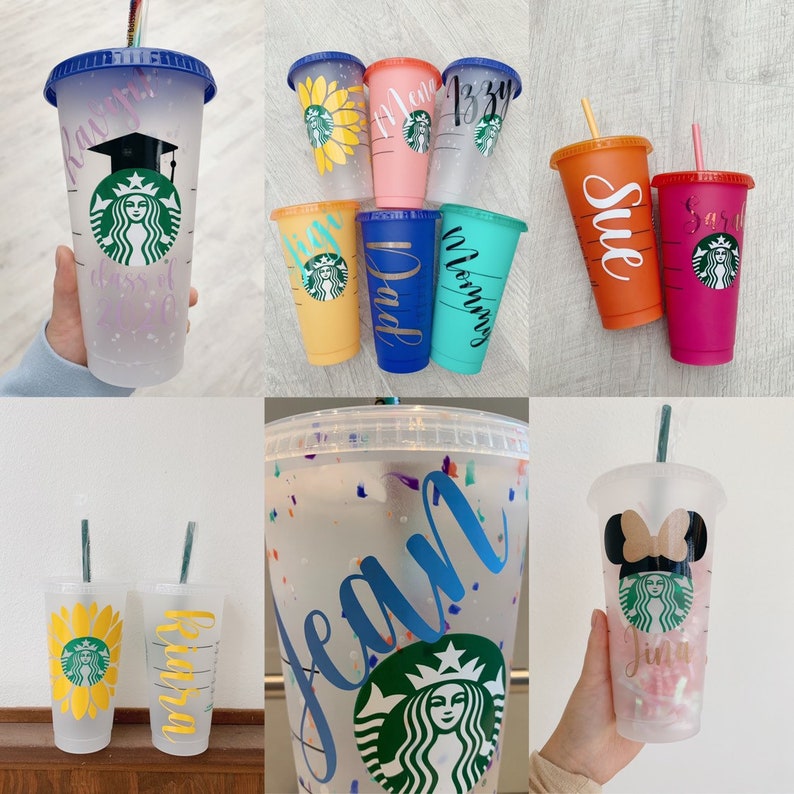 Custom Color Changing Starbucks Cup Custom Starbucks Cold | Etsy