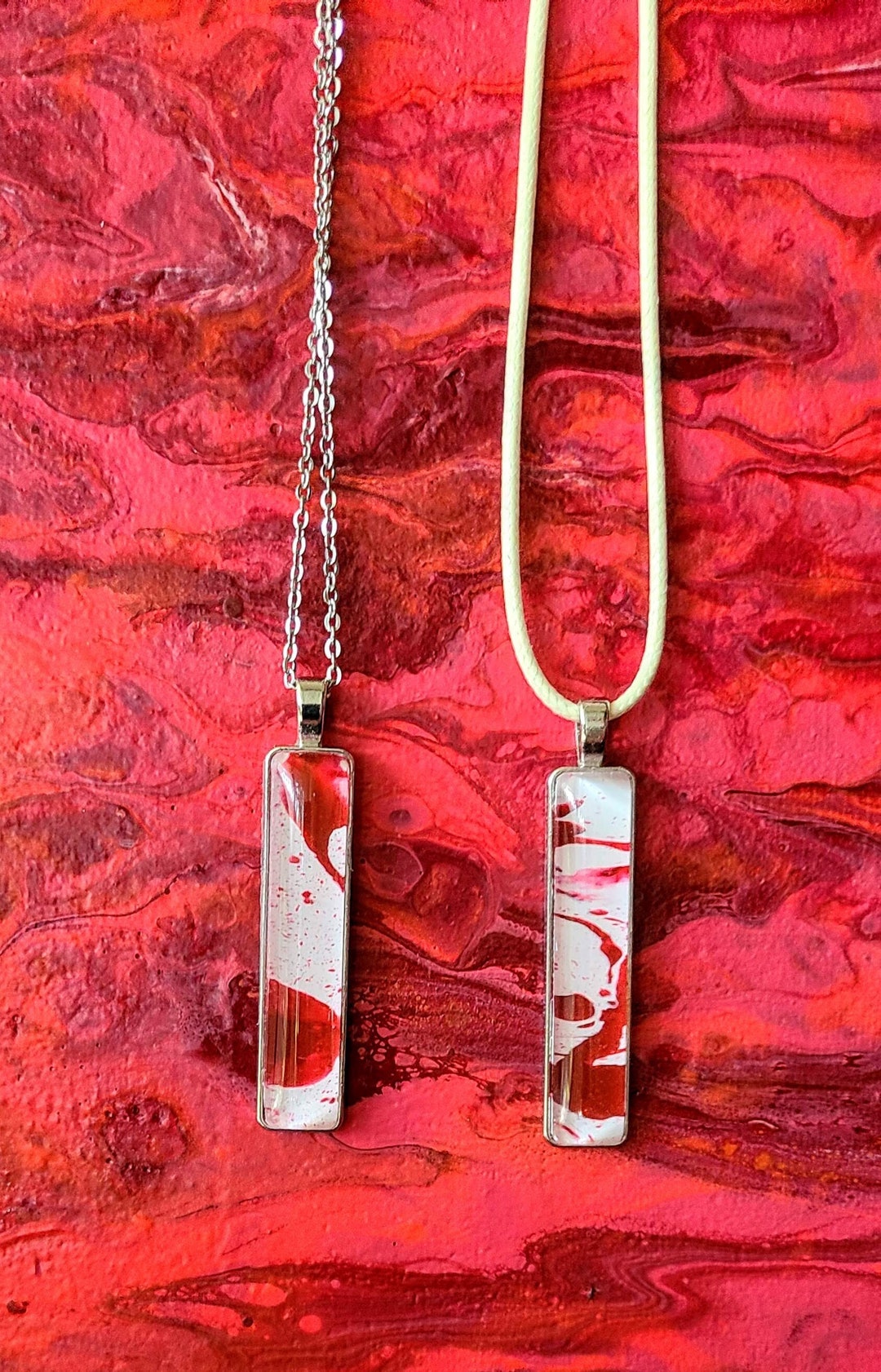 Blood Spatter Necklace | Blood Splatter Necklace | Halloween Jewelry ...