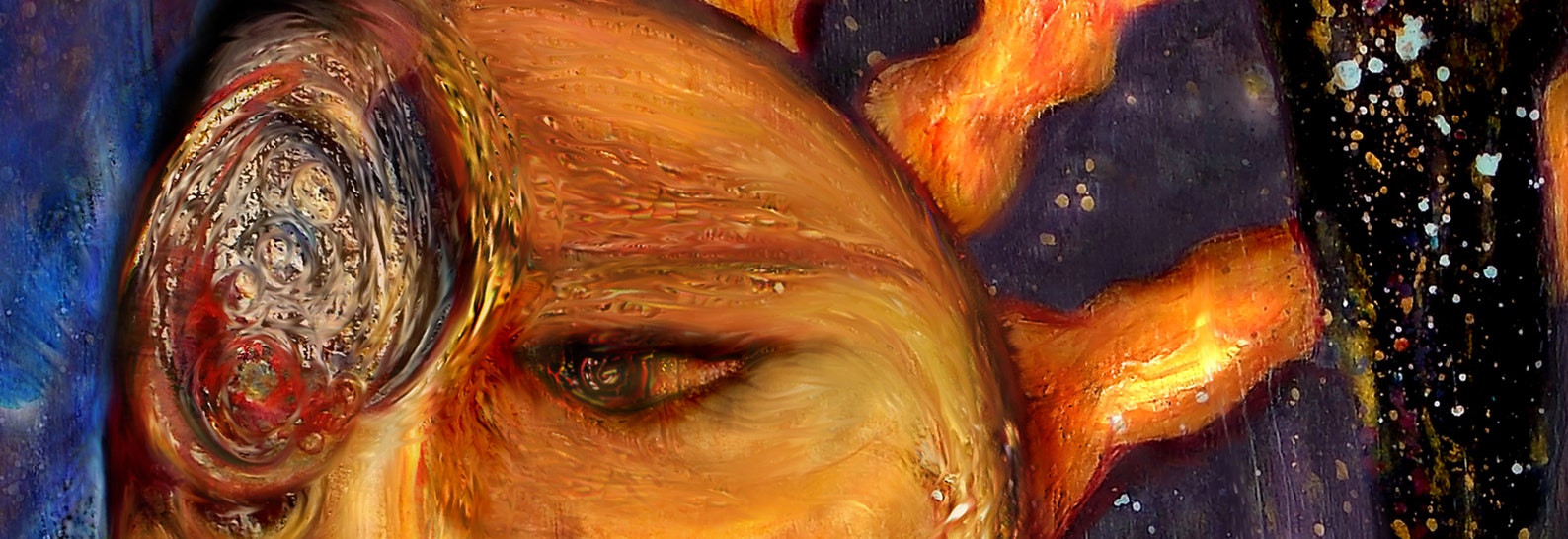 Sun and Moon Printable Art Sun With Face Celestial Painting - Etsy