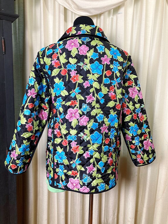 XL/ Y2K Vintage Reversible Quilted Jacket with Floral… - Gem