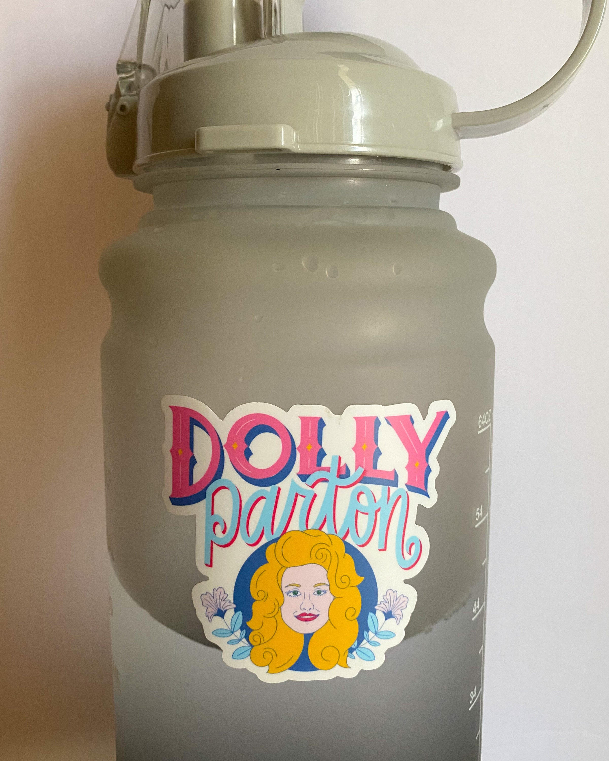 Dolly Parton Matte Sticker | Hand-lettered and Illustrated - Etsy