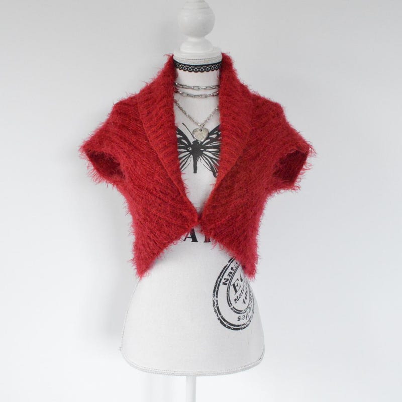 Fuzzy Y2k Sweater - Etsy