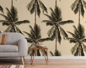 Palm Tree Wallpaper - Etsy