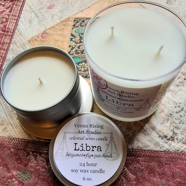 Scented Soy Candle Libra - Etsy