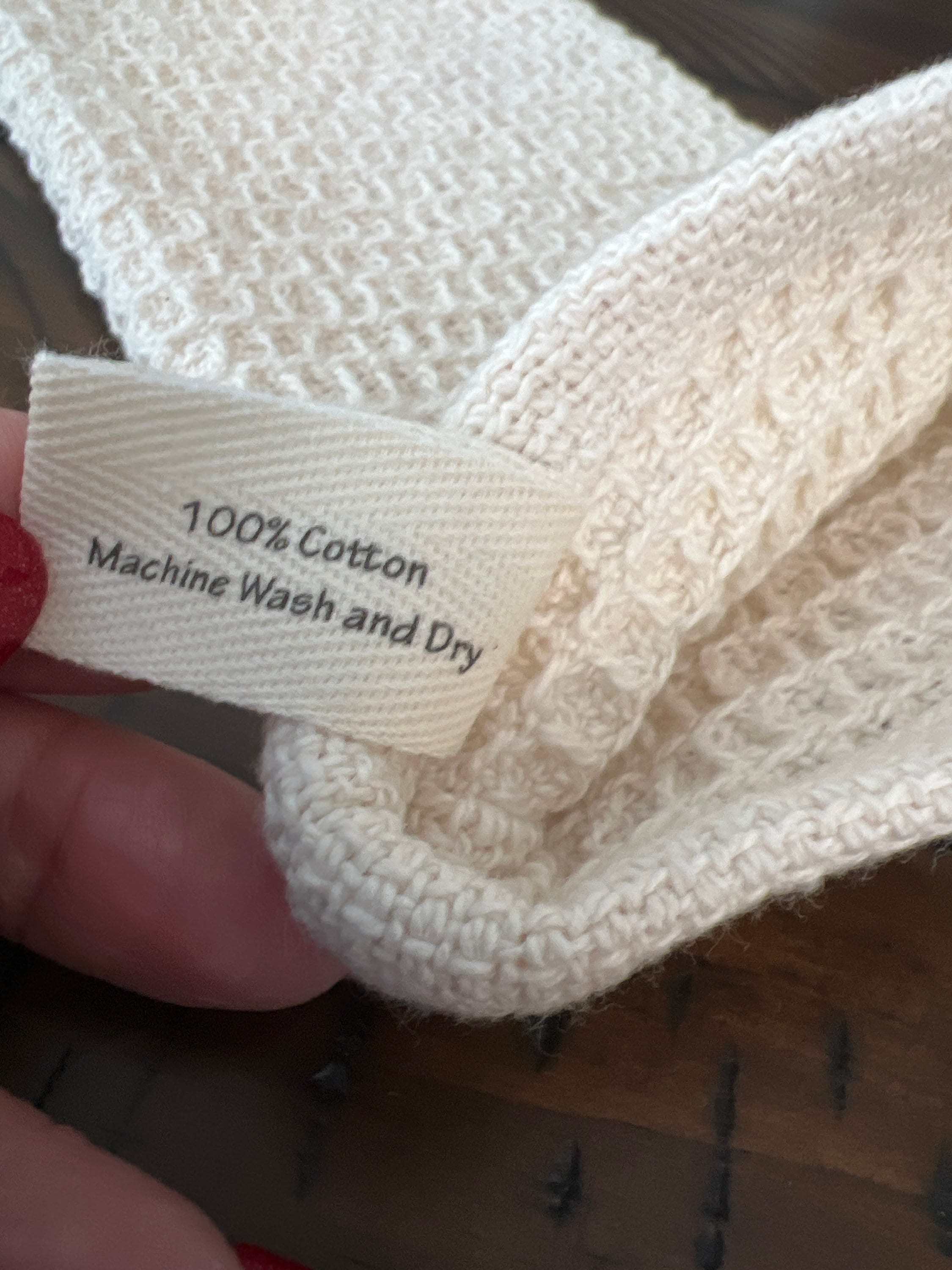 Hand Woven Waffle Weave Wash Mitt Wash Cloth With Hanging - Etsy