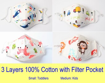 Kids face mask | Etsy
