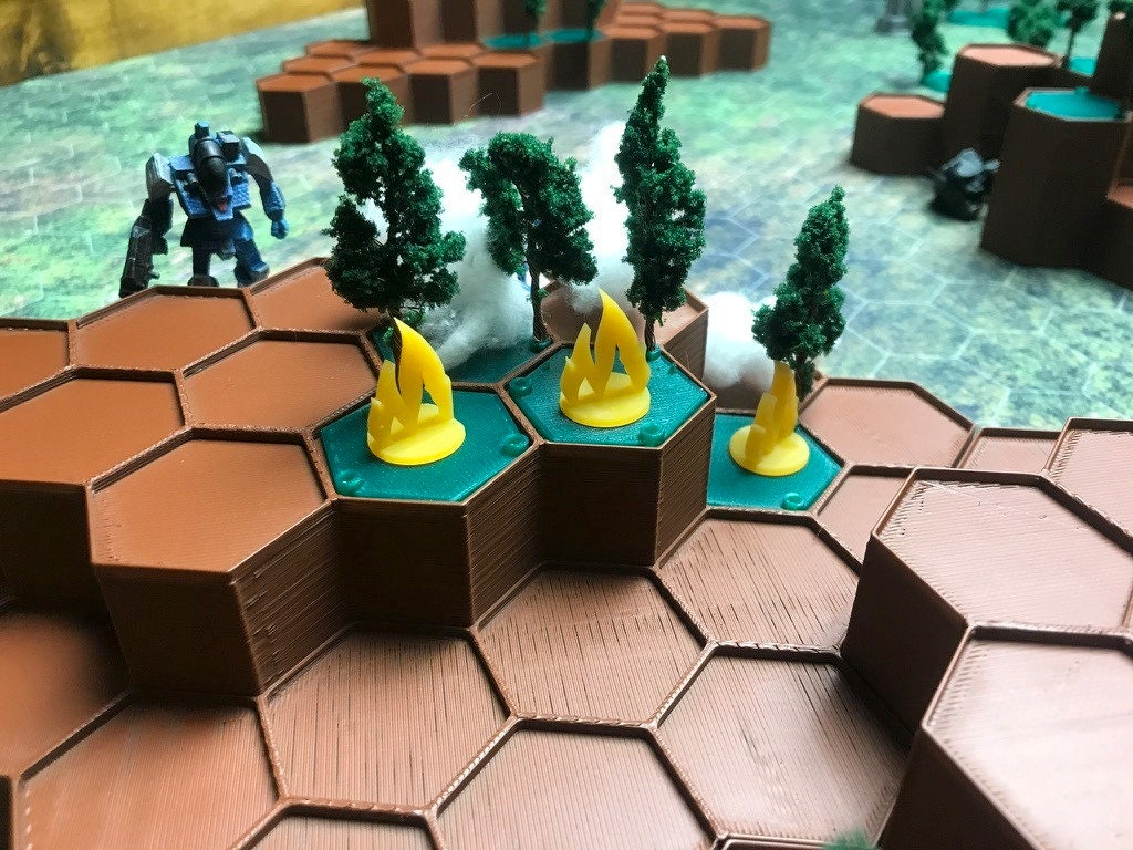 Battletech / Table Top Wargames Mapscale Modular Hills | Etsy