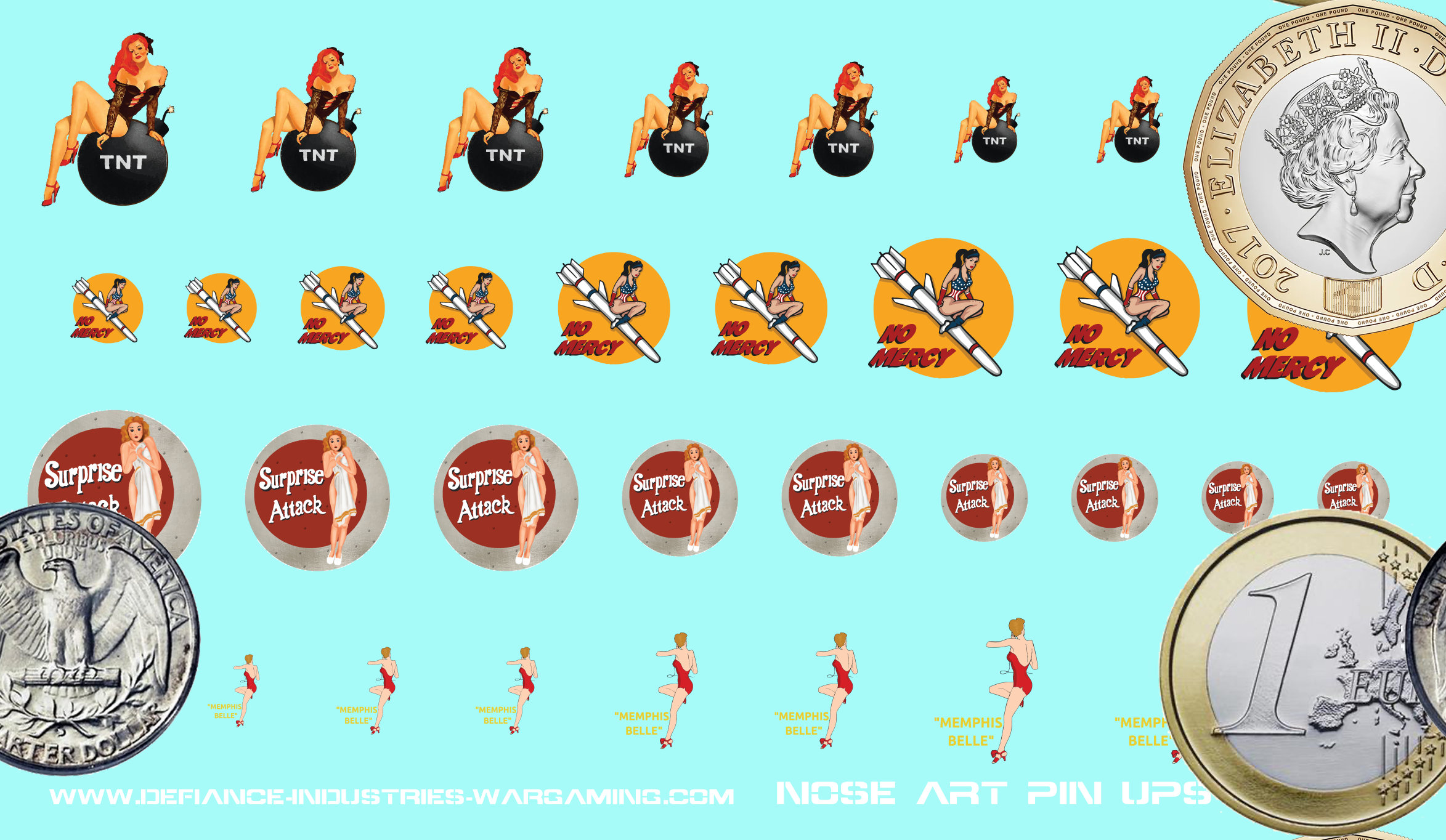 Generic Markers - Nose Art - Pinups | American Mecha | Premium Decals ...