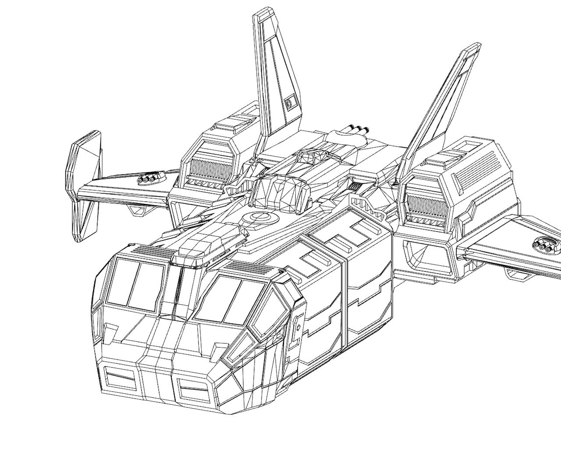 Leopard Nuseen - Mechscale Military Dropship | DIW Exclusive | American ...