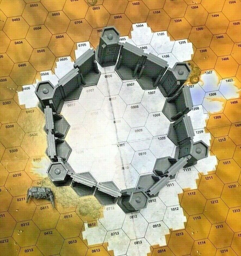 Battletech/citytech Mapscale Buildings Kiudo Fortress | Etsy