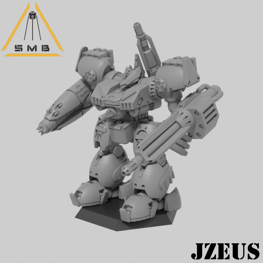 Battletech Miniatures Zeus Japanese Style Sirmortimerbombito Sculpt - Etsy