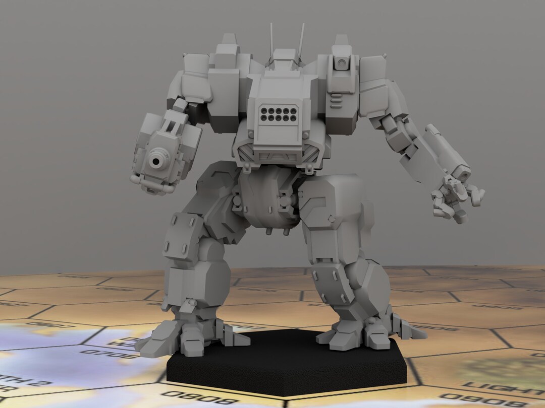 Battletech Miniatures Dragon DRG-1N New Sculpt by Syllogy 3D Printed on ...