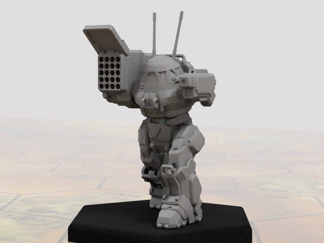 Battletech Miniatures Urbanmech LRM20 Defiance Industries - Etsy