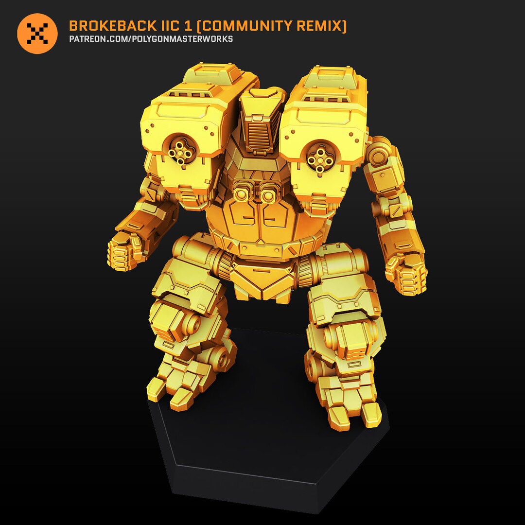 Hunchback IIC - PMW Sculpt - Multiple Variants | American Mecha ...