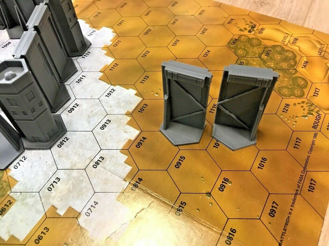 Battletech/citytech Mapscale Buildings Kiudo Fortress | Etsy